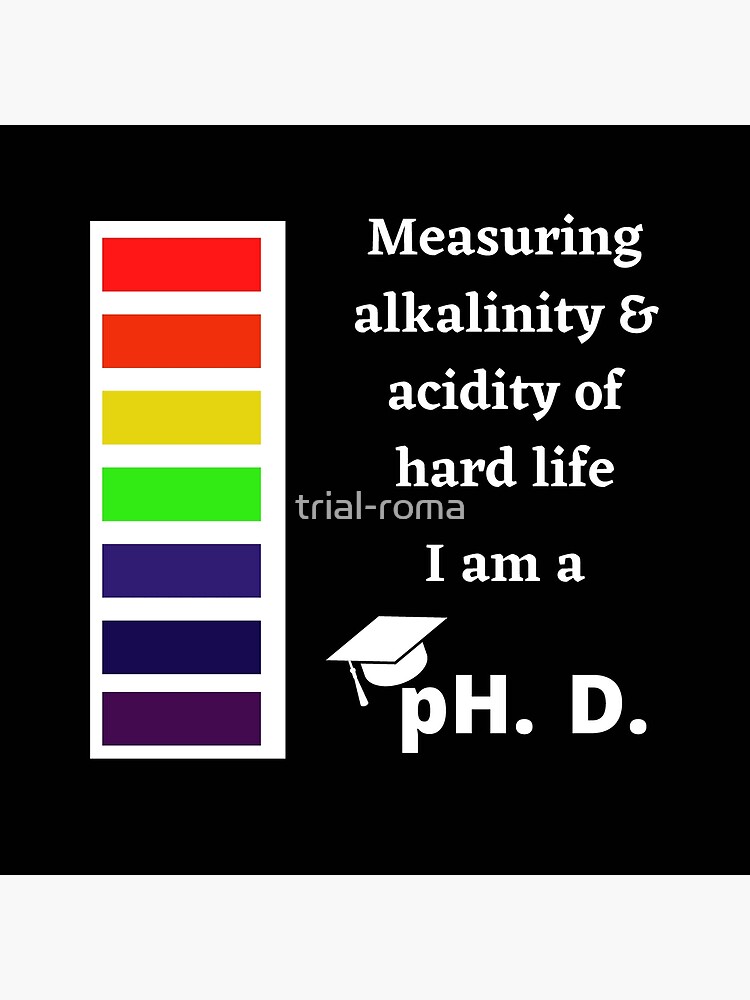 Póster «Midiendo la acidez y la alcalinidad de la vida dura con papel ...