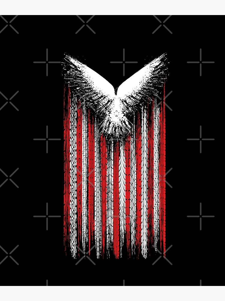 "American Hawk | USA Flag | Gothic Design " Poster for Sale by ...
