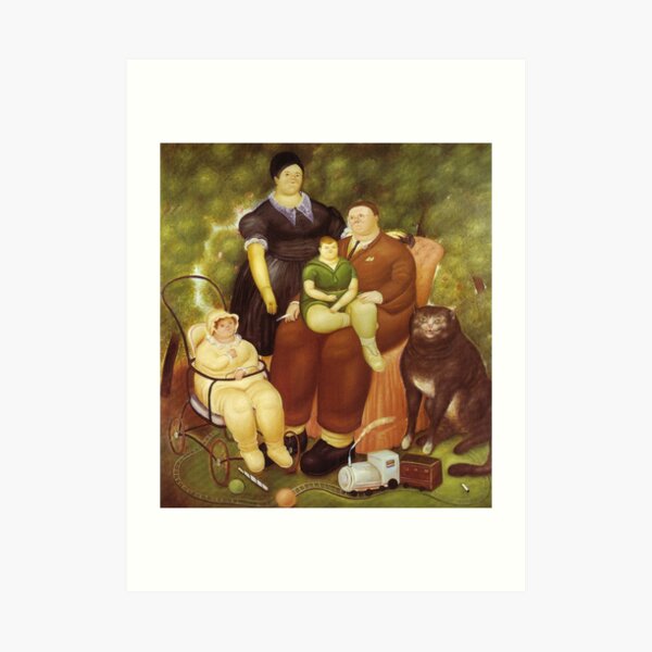 "fernando botero family scene" Art Print for Sale by elizondochrist ...