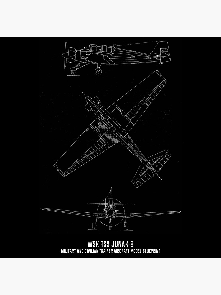 "LWD WSK TS9 Junak-3 Aircraft Blueprint" Poster for Sale by PodiShawna ...