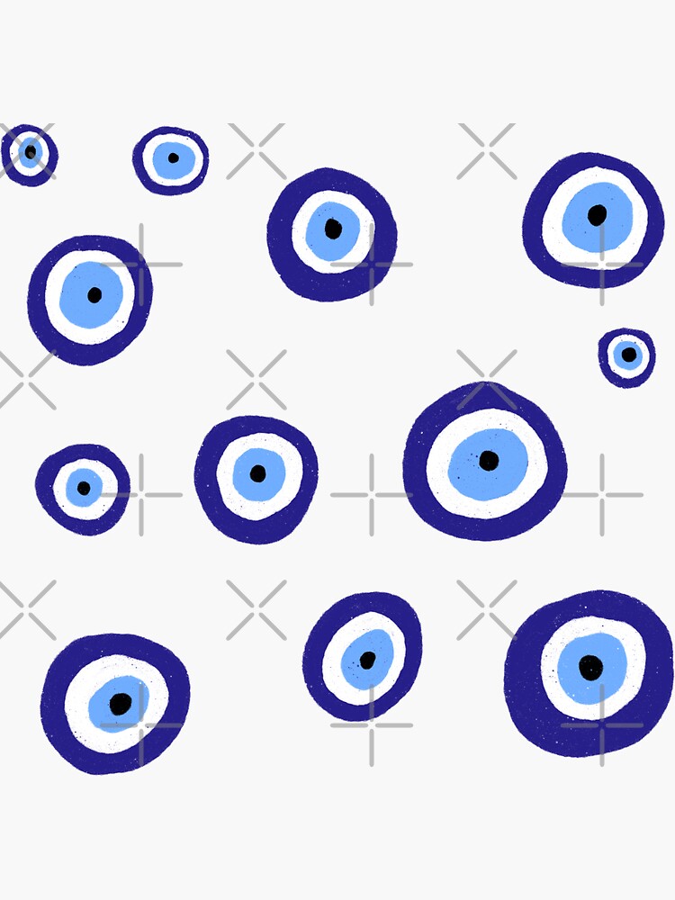 "Evil Eye Artwork - The Amazing One Eye" Sticker for Sale by Ro8thie ...