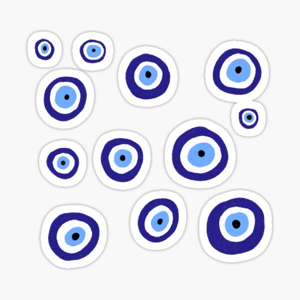 "Evil Eye Artwork - The Amazing One Eye" Sticker for Sale by Ro8thie ...