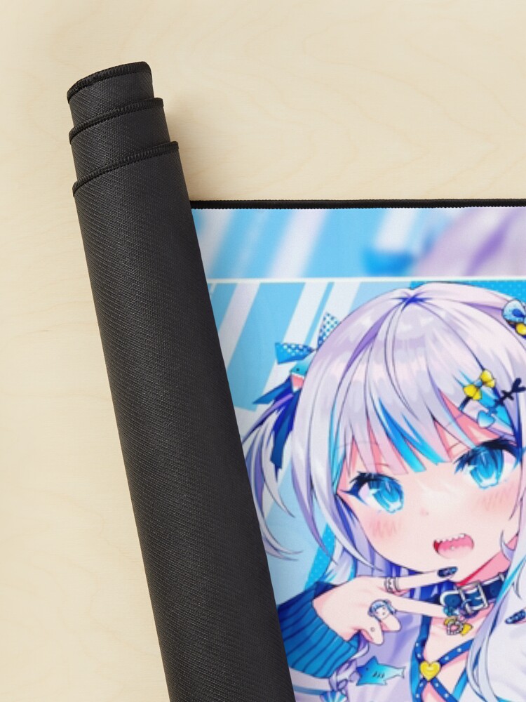 "Kawaii Gawr Gura Hololive Banner" Mouse Pad for Sale by kylewords00 ...