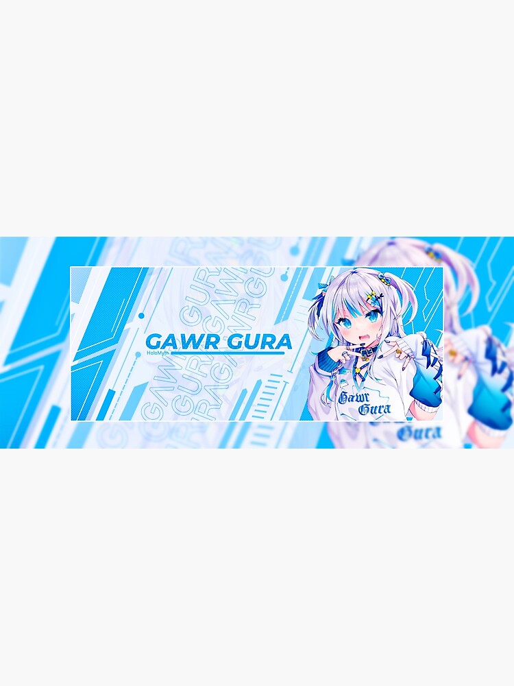 "Kawaii Gawr Gura Hololive Banner" Art Print for Sale by kylewords00 ...