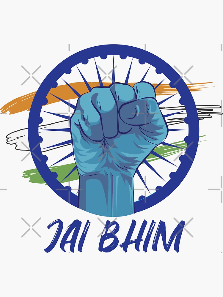 "Ambedkar Jayanthi Jai Bhim / Bheem India Indian Design" Sticker for ...