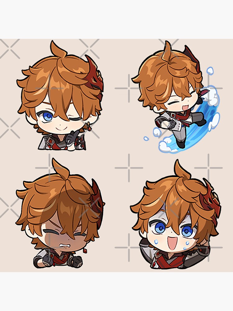 "Chibi Childe - Genshin Impact" Art Print by persephonexx | Redbubble