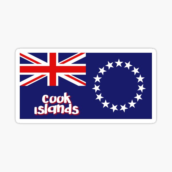 "Cook Islands" Sticker by PolyMicroMela | Redbubble
