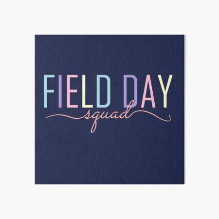 Lámina rígida «Camiseta Field Day Squad para profesor y estudiante Cool ...