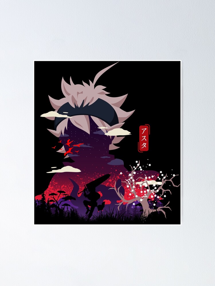 "ASTA BLACK CLOVER" Poster for Sale by virgiaone | Redbubble