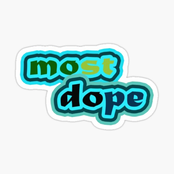 "Mac Miller Most Dope Green" Sticker for Sale by itsmikdesigns | Redbubble