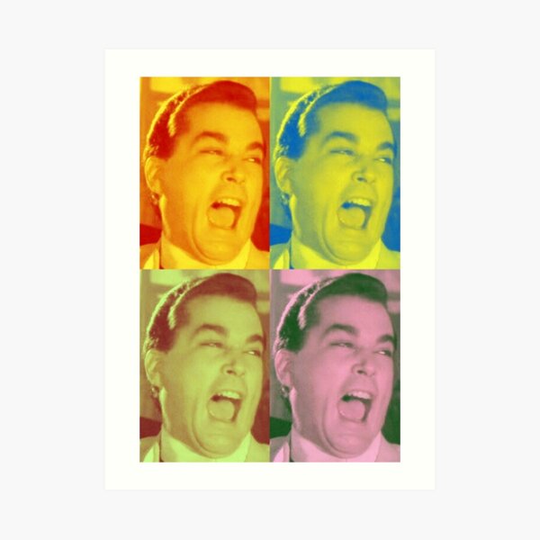 "Ray Liotta Laugh mafia gangster movie Goodfellas painting multi-color ...