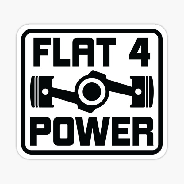 "Flat-4 Engine JDM Car" Sticker by JDM-Rey | Redbubble