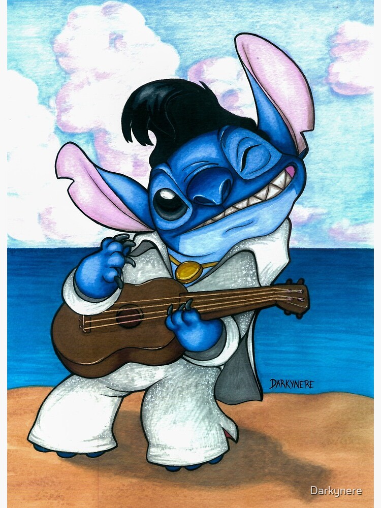 "Elvis Stitch" Art Board Print for Sale by Darkynere | Redbubble