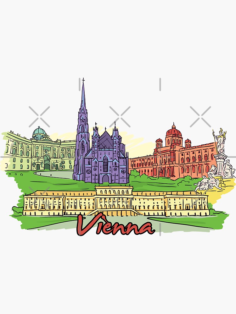 "Vienna " Sticker for Sale by Urban13 | Redbubble