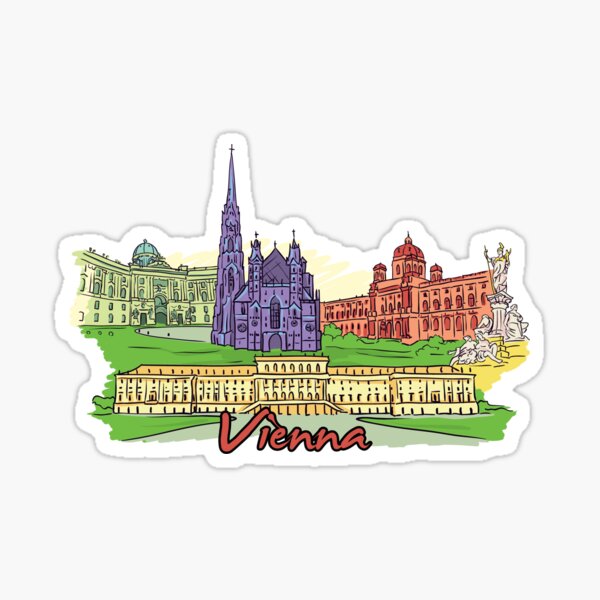 "Vienna " Sticker for Sale by Urban13 | Redbubble