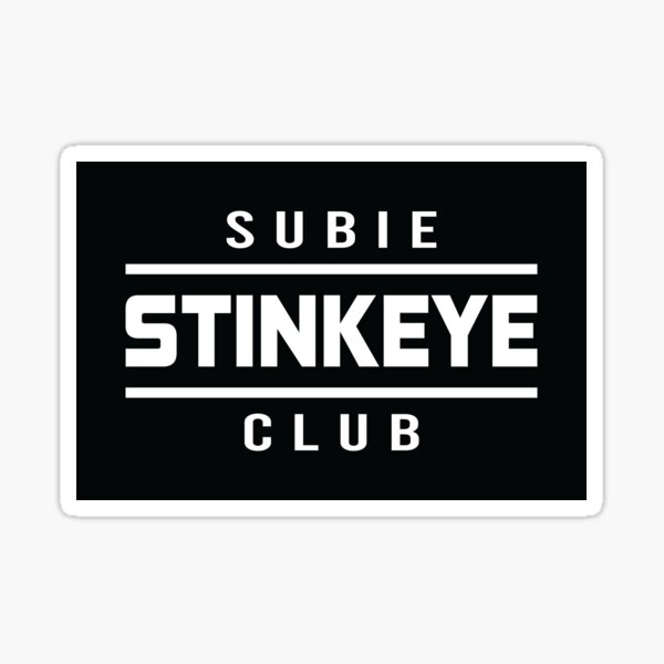 "Subie Stink Eye Version 11 JDM Car" Sticker by JDM-Rey | Redbubble