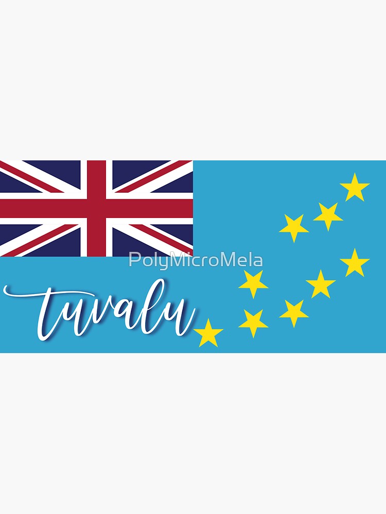 "Tuvalu" Sticker for Sale by PolyMicroMela | Redbubble