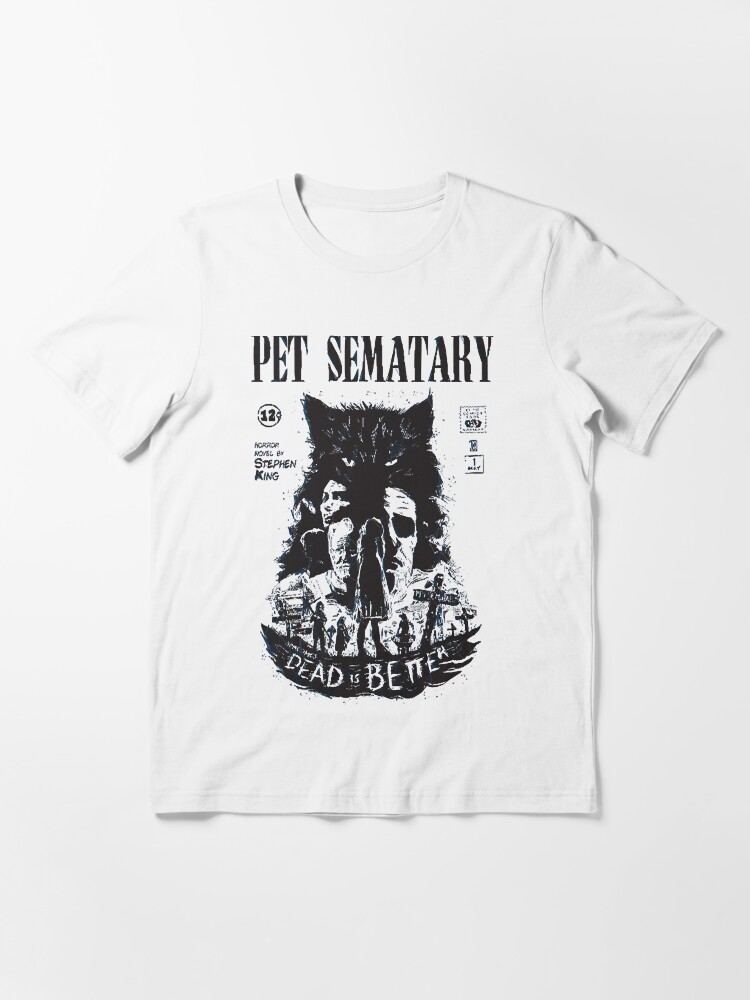 Pet Sematary Essential T-Shirt, Pet Sematary Decayed Cat Black Shirts ...