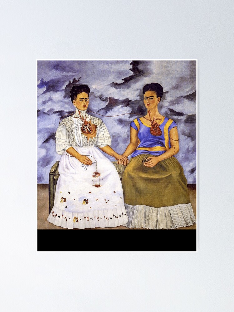 "The Two Fridas by Frida Kahlo Poster" Poster for Sale by ...