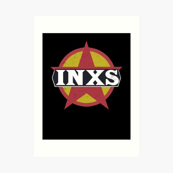 "Vintage ÍNXS Star Logo" Art Print for Sale by Tonishaunique | Redbubble