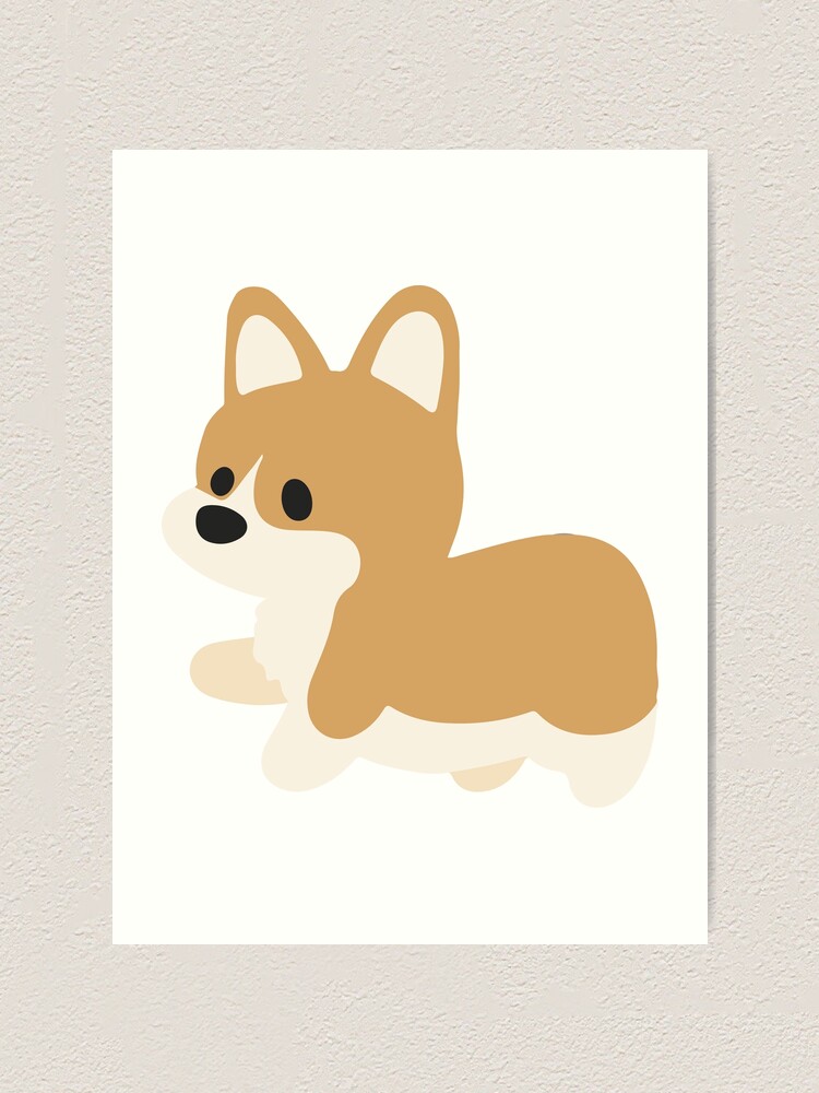 "Chibi Corgi" Art Print by ncdoggGraphics | Redbubble