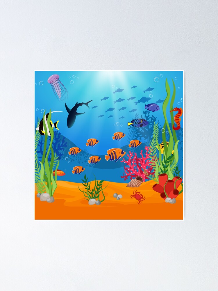 "Cute Sea Animals Aquatic Spectrum | Under water life | Under water ...