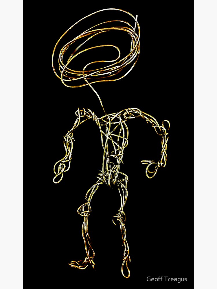 "Feeling Wired" Sticker for Sale by Geoff Treagus | Redbubble