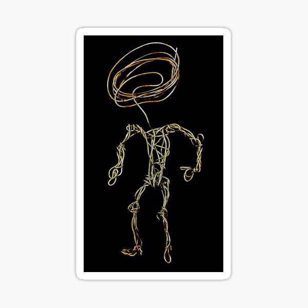 "Feeling Wired" Sticker for Sale by Geoff Treagus | Redbubble
