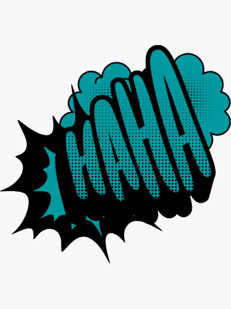 "HAHA" Sticker for Sale by ALAESTORE007 | Redbubble