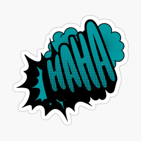 "HAHA" Sticker for Sale by ALAESTORE007 | Redbubble