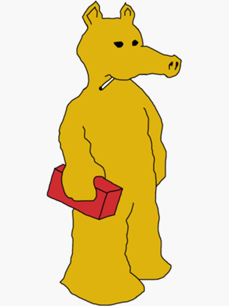 "Gold Quasimoto" Sticker for Sale by Jeannineo7328 | Redbubble