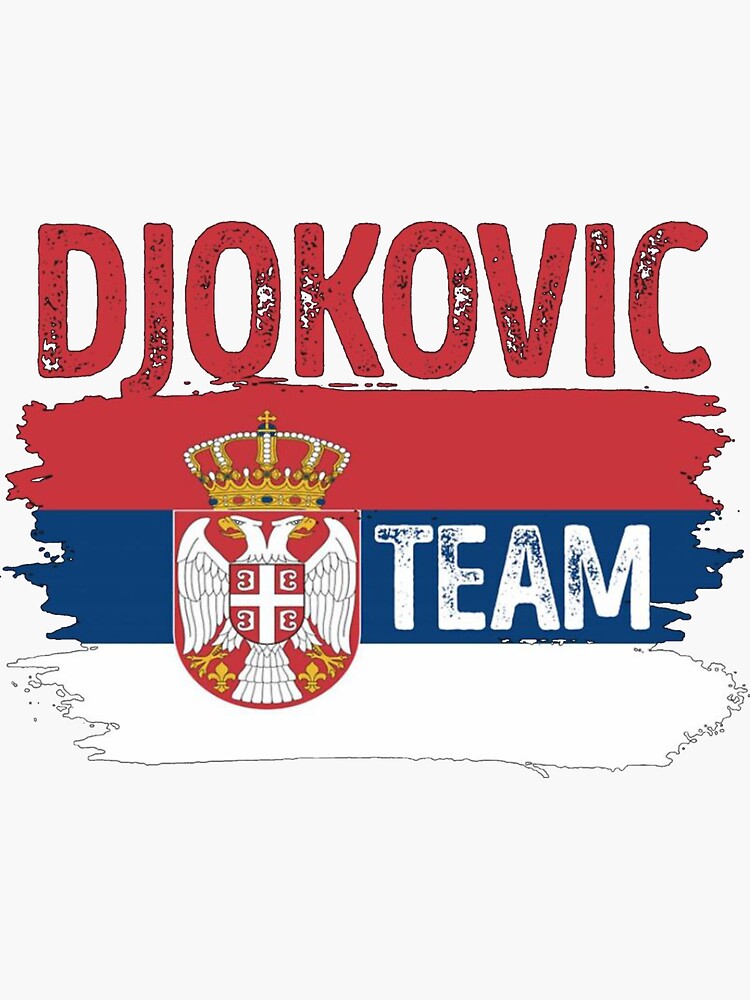 "NOVAK DJOKOVIC TEAM" Sticker for Sale by goodwiins | Redbubble