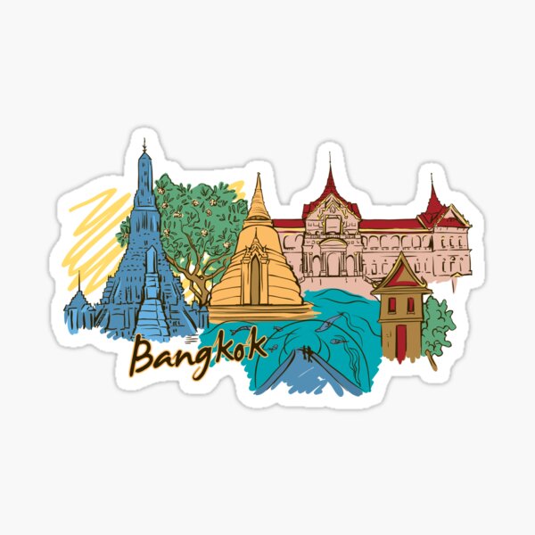 "Bangkok" Sticker for Sale by Urban13 | Redbubble