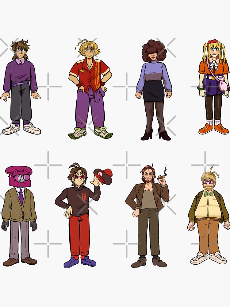 "Blueycapsules Characters" Sticker by EDVSE | Redbubble