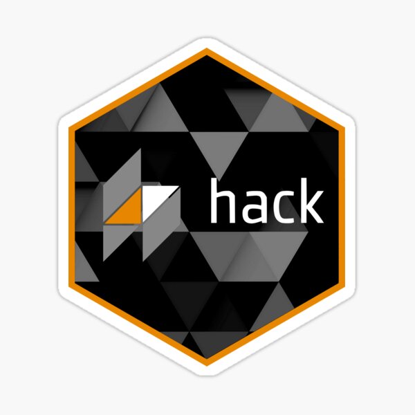 "hexagonal hack" Sticker by yourgeekside | Redbubble