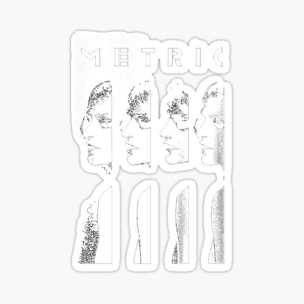 "METRIC" Sticker for Sale by vickuhic | Redbubble