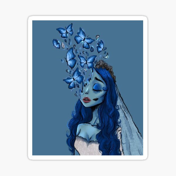 Pegatina «Mariposa Azul Premium» de ItsartDesiign | Redbubble