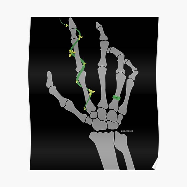 "Corpse Bride Skeleton Hand " Poster for Sale by ItsartDesiign | Redbubble