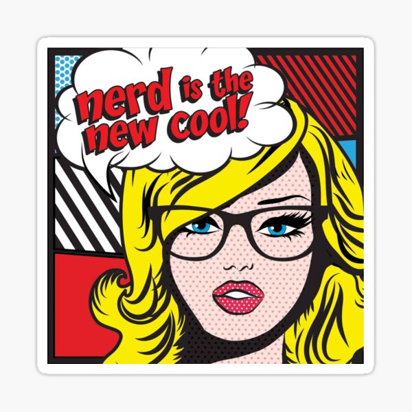 "Art Roy Lichtenstein Blonde Girl Motivational ,nerd is n the ew cool ...