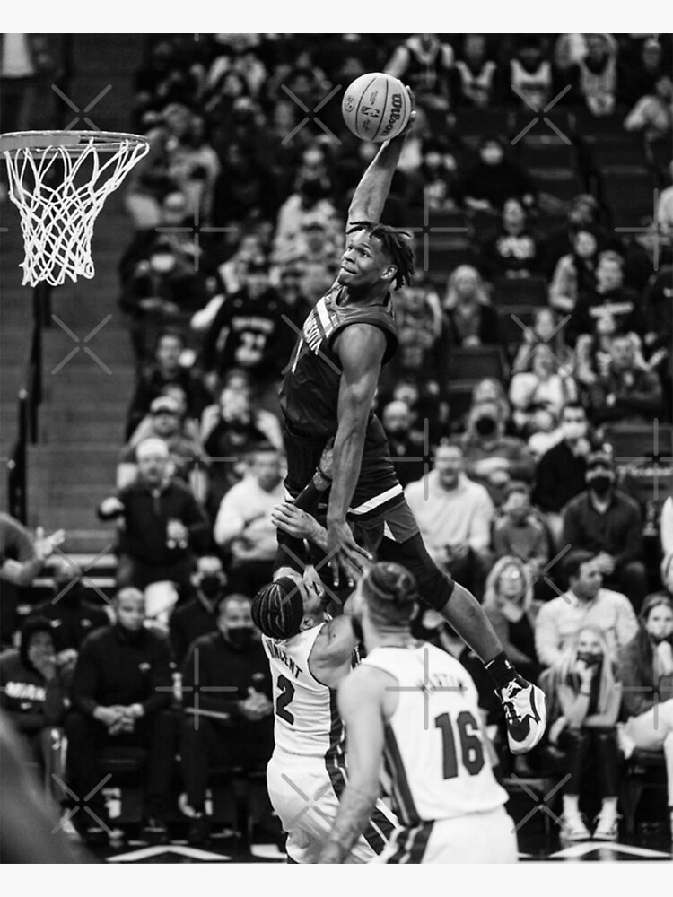 "Anthony Edwards - Dunk Of The Year - Black/White" Sticker for Sale by ...