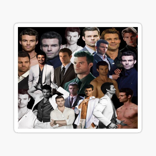 "Daniel Gillies - Elijah Mikaelson photo collage" Sticker for Sale by T ...