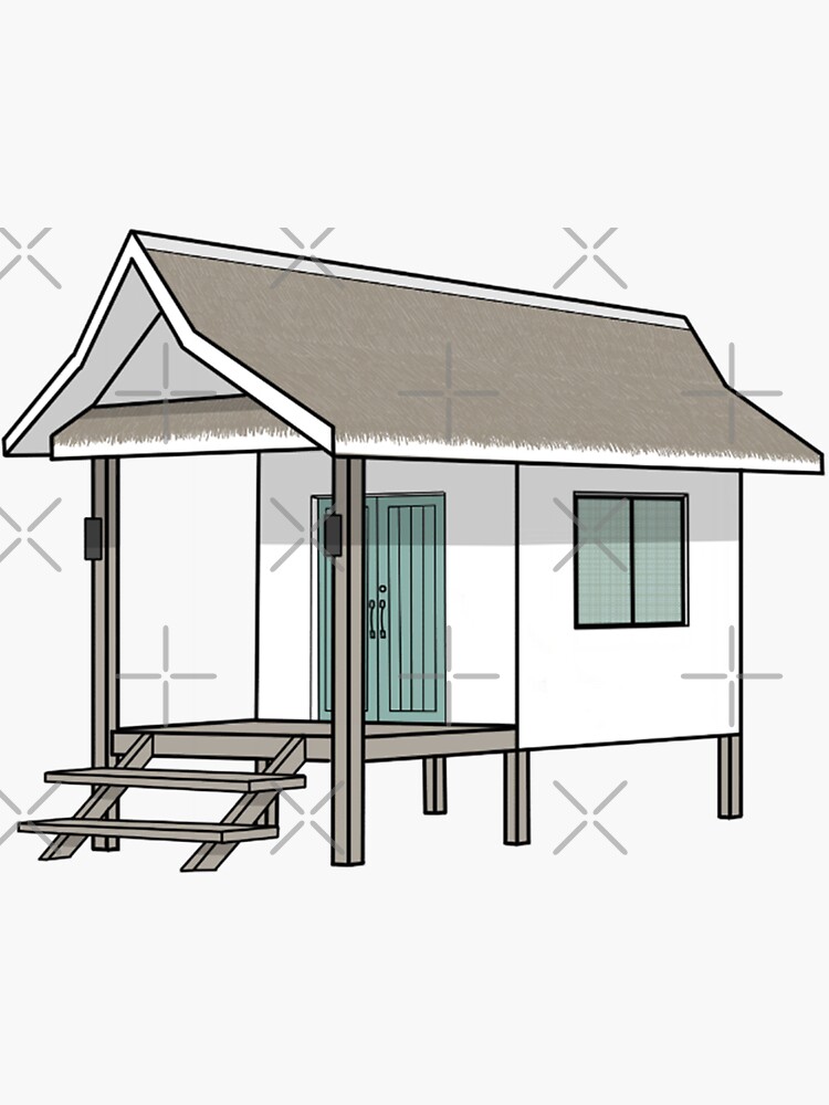 "Nipa Hut" Sticker by AULRIN | Redbubble