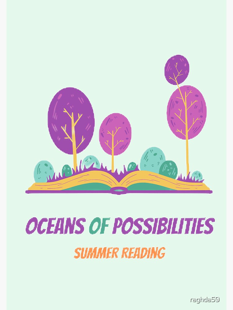 "ocean of possibilities summer reading with love" Spiral Notebook for ...