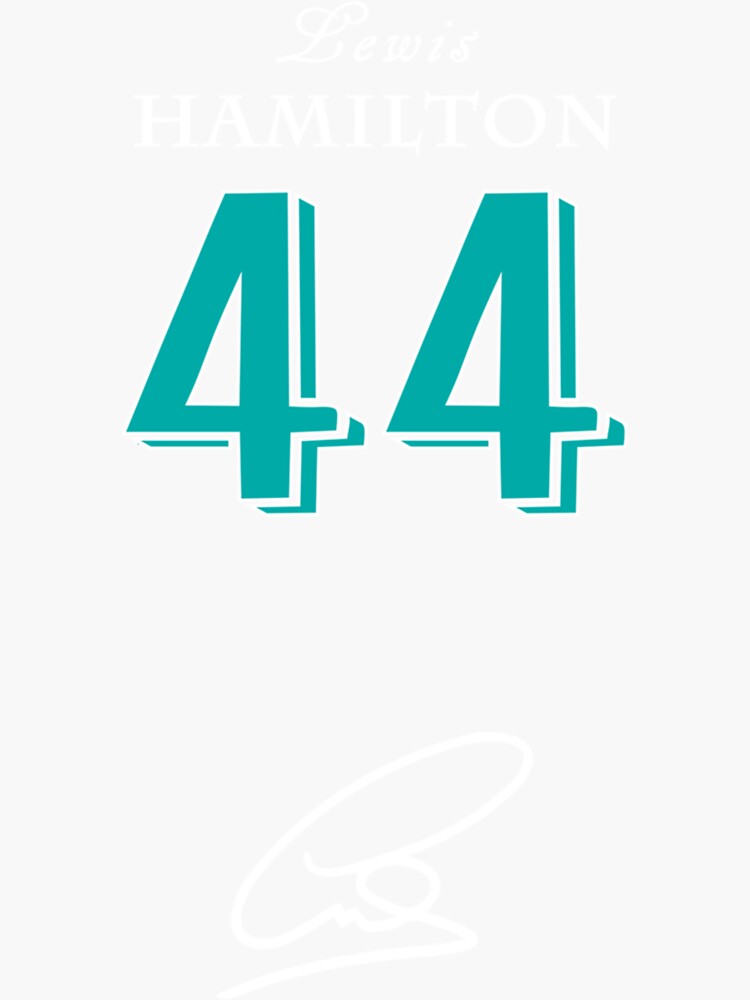 "Lewis Hamilton Signature - F1 2022 T-Shirt" Sticker for Sale by ...