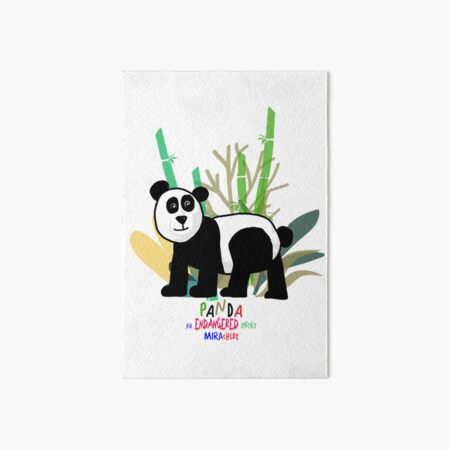 "Kids Donate to wildlife: Panda By 5 and 7-year-old kids" Art Board ...