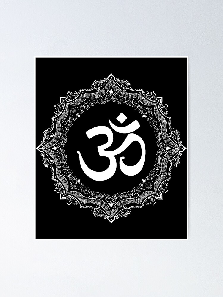 Póster «Símbolo Om Namaste Aum Ohm Hindú Zen Tantra Yoga Día» de ...