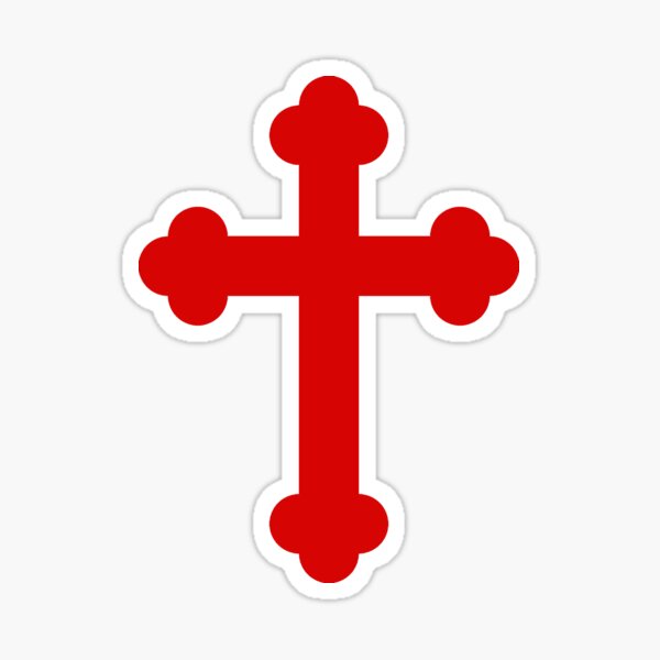 "Greek Orthodox Cross" Sticker by greatiam316 | Redbubble