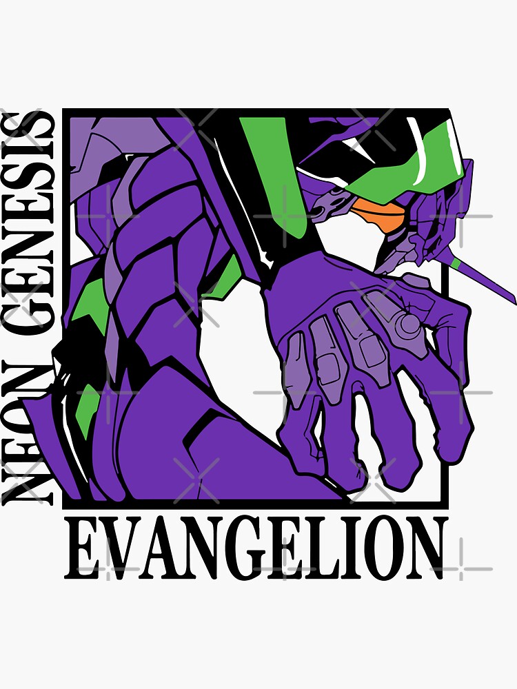 "Eva 01" Sticker for Sale by Sakuga Drip | Redbubble
