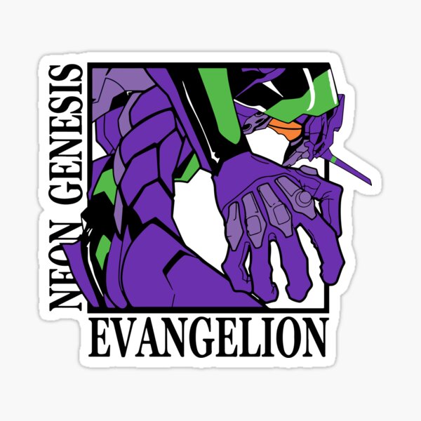"Eva 01" Sticker for Sale by Sakuga Drip | Redbubble
