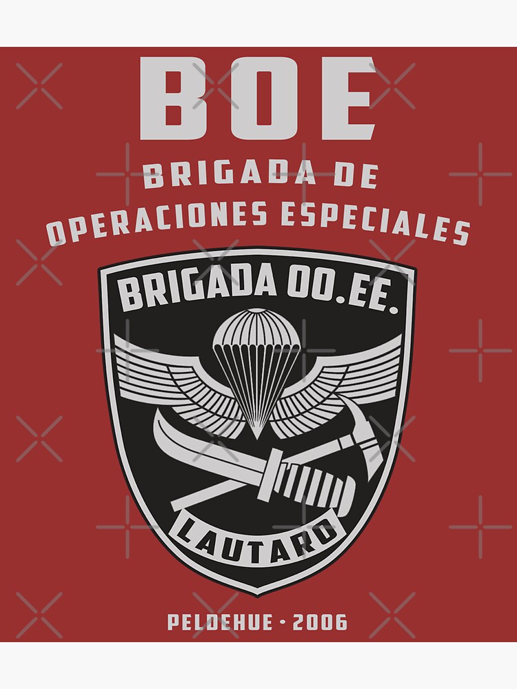 "Chile Special Forces BOE Chilean Army Patch #2152" Sticker for Sale by ...